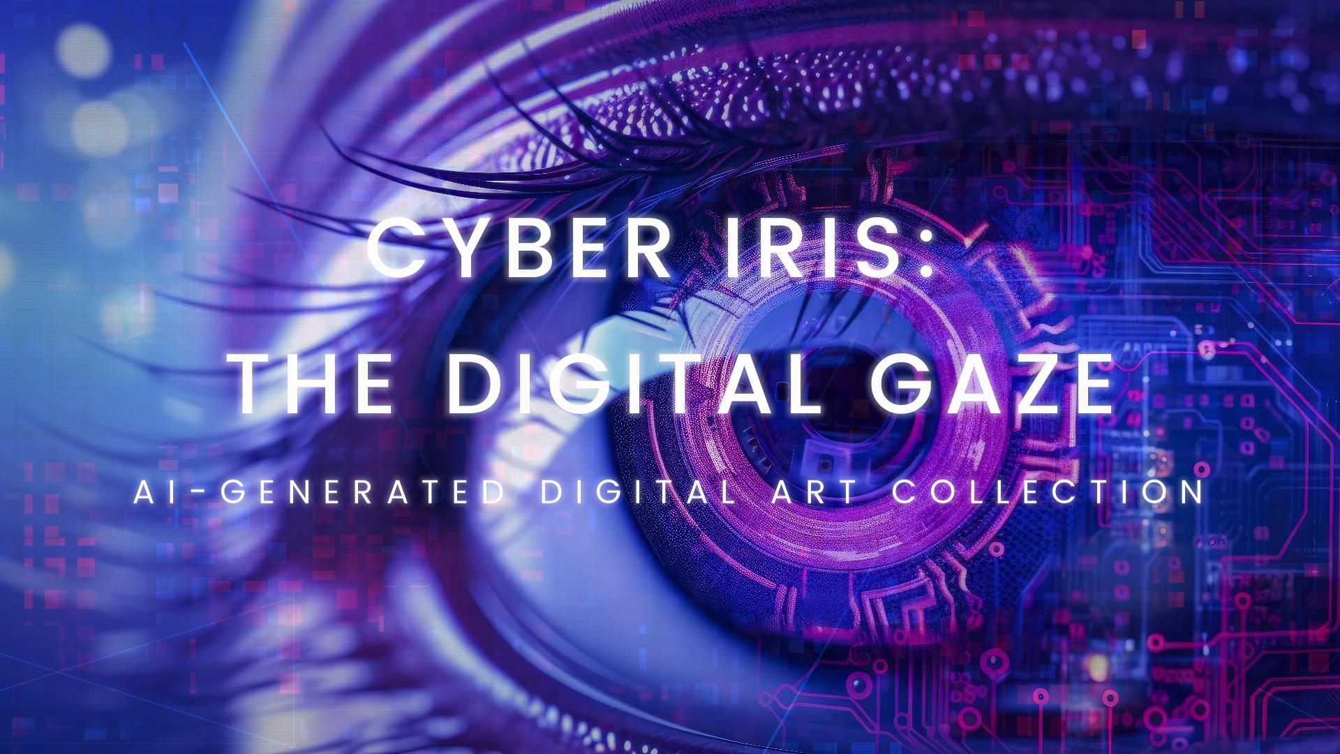 Cyber Iris - The Digital Gaze. AI-Generated Image Collection.
